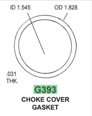 G393 - Choke cover Gasket